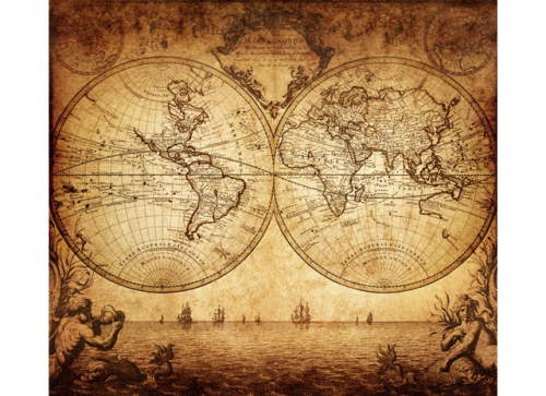 Ancient Mariners Map - Grafix Wall Art